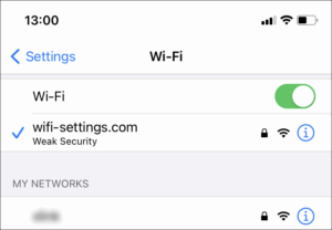 How to Fix Weak Security Wi-Fi Warning on iPhone with iOS 14 • Wi-Fi ...